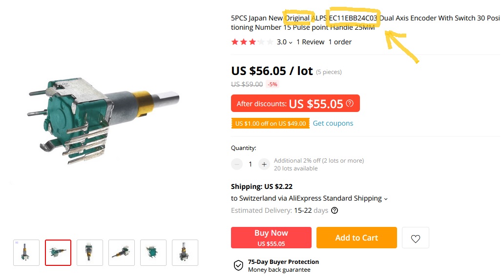 Chinese fake? rotary encoder – geniusss rustronics